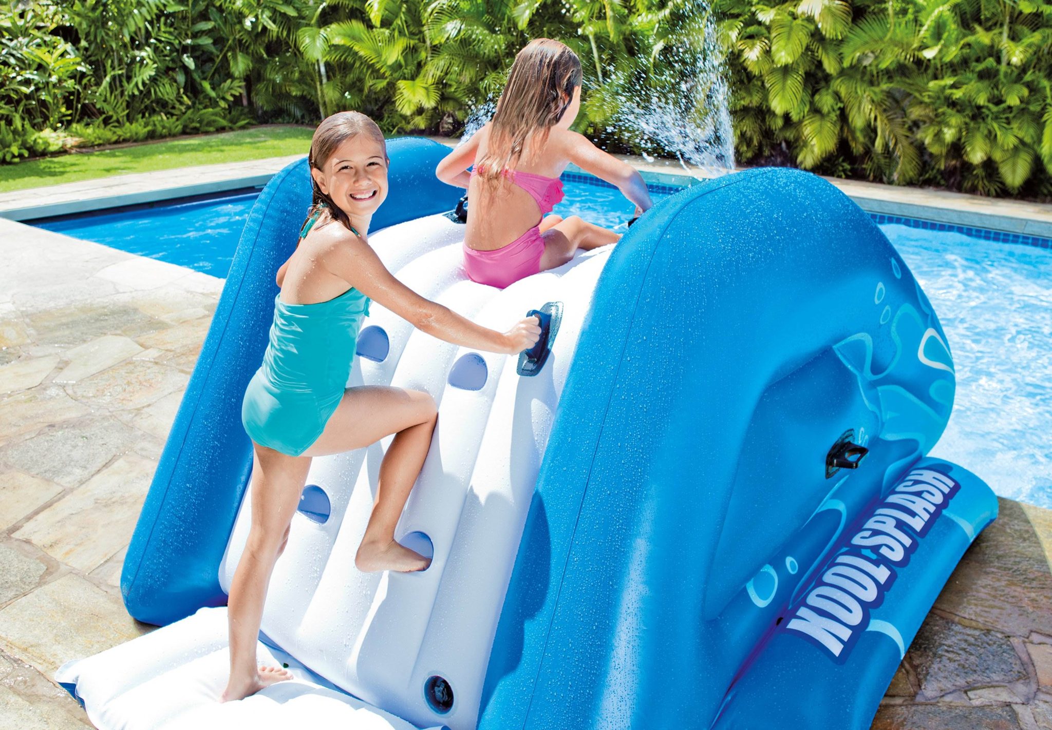 Intex Kool Splash Inflatable Play Center Swimming Pool Water Slide (2 ...