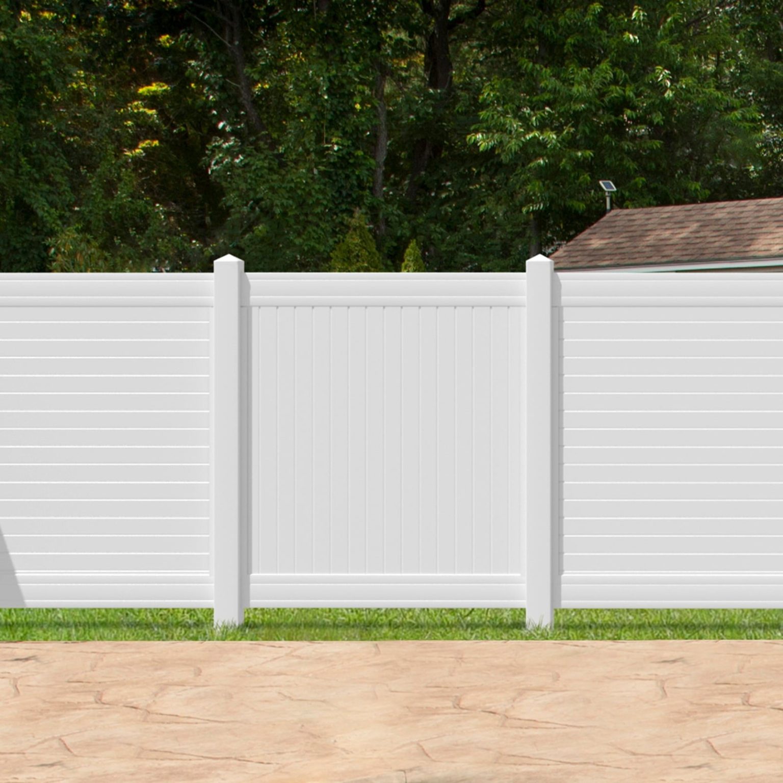 Pro Series Hudson 6×6 White Vinyl Privacy Fence Panel Kit – fasalus