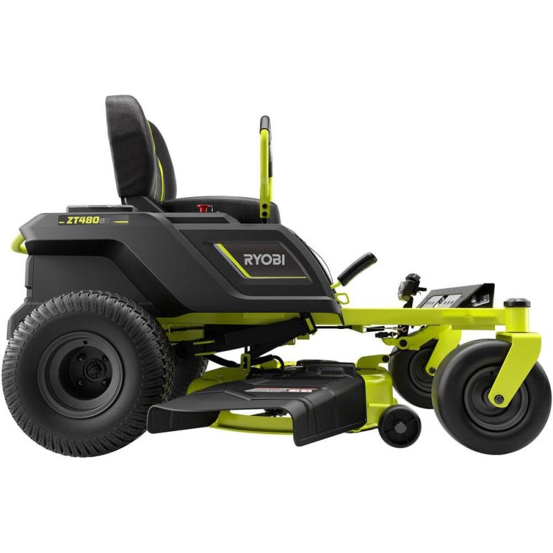 RYOBI 48-Volt Brushless 42 in. 100 Ah Battery Electric Riding Zero Turn ...